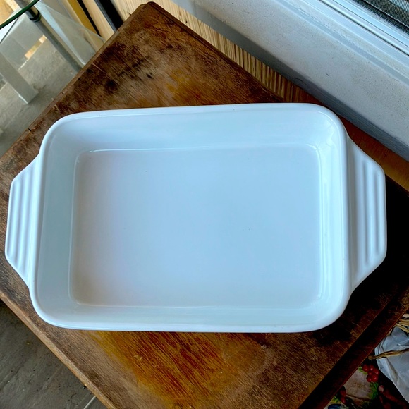 La Creuset | Kitchen | Le Creuset White Color Stoneware Large Rectangle ...